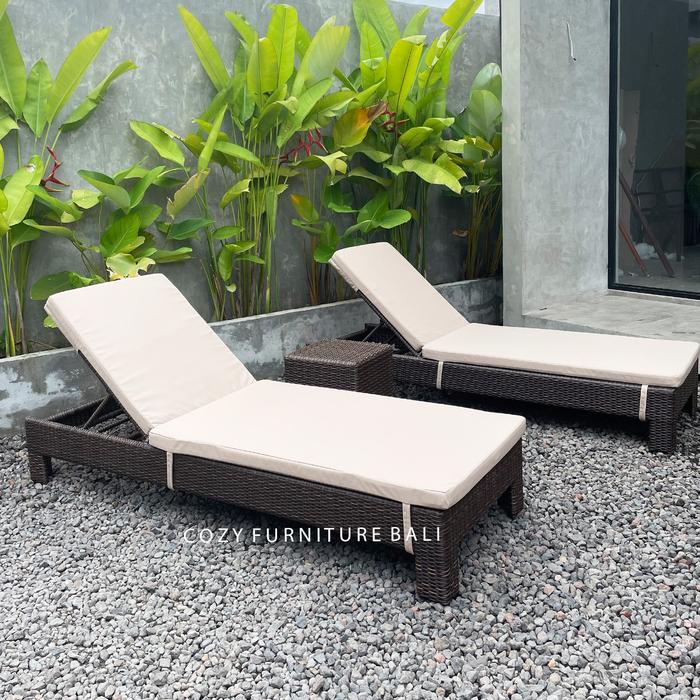 Jual Pool / Sun Lounger - Kursi Kasur Kolam Sintetis - Rattan Chair ...