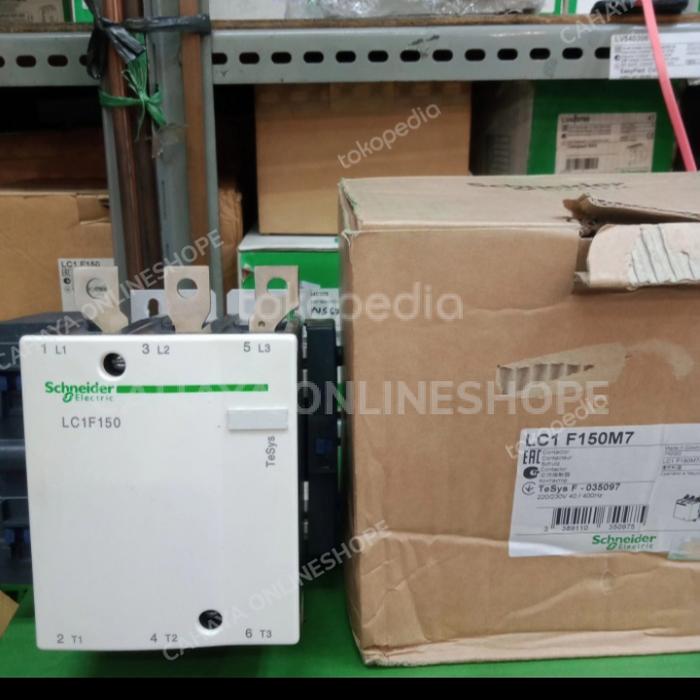 Jual Contactor Schneider LC1F150 3P 150A AC3 75kW + Coil 220VAC ...