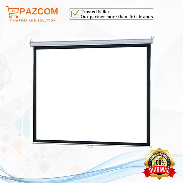 Promo Layar Proyektor Wall 84 inch Screen Projection Cicil 0% 3x ...