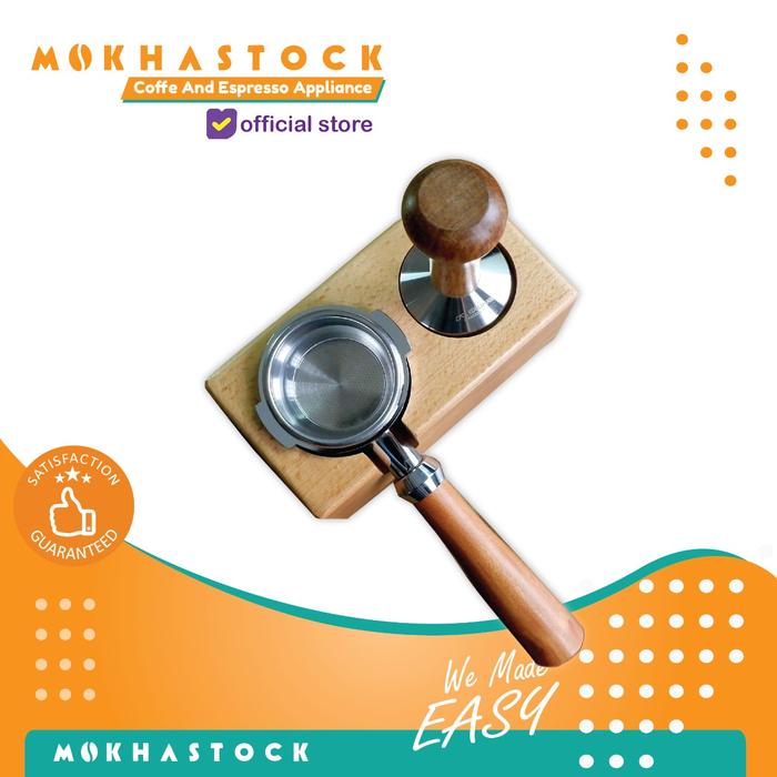 Jual Mokhastock Coffee Tools Wood Tempat Simpan Peralatan Kopi 2 Slot ...