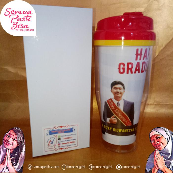 Jual Tumbler wisuda / tumbler custom / tumbler foto / tumbler ...