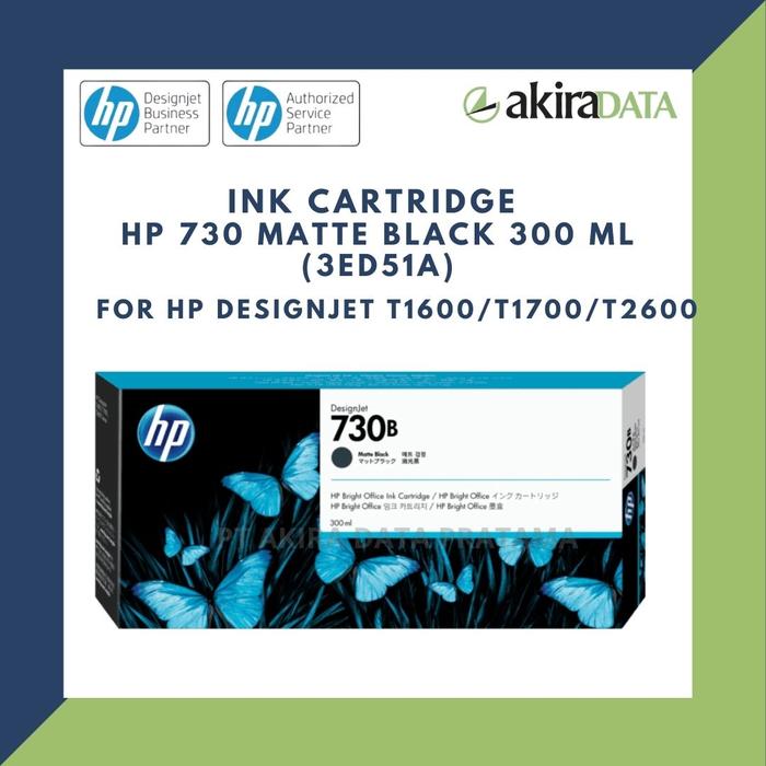 Jual Tinta Plotter Ori HP 730B 300-ml Matte Black Ink Catridge (3ED51A ...
