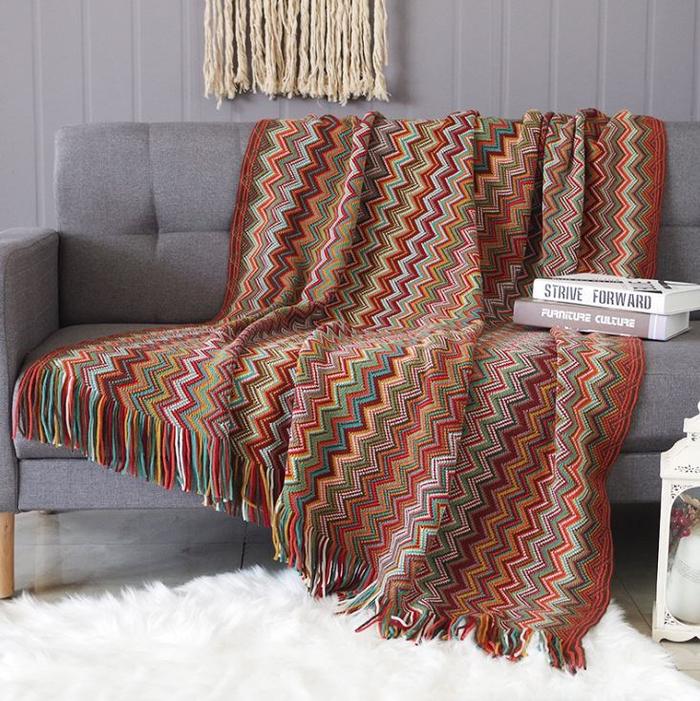 Jual Selimut Cover Sofa Bed Blanket Impor Cantik Premium Vintage ...