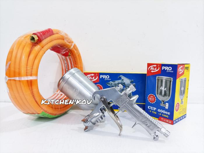Jual spraygun f 75 + selang 10 m / paket spray gun spet + selang 10 ...