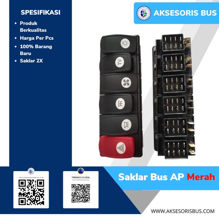 Promo Saklar Panel Dashboard (AP MERAH)/Saklar Bus Adiputro - Saklar AP ...