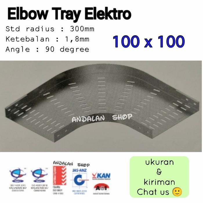 Jual Elbow Tray 100 x 100/elbow tray 100x100/ elbow kabel - elektro ...