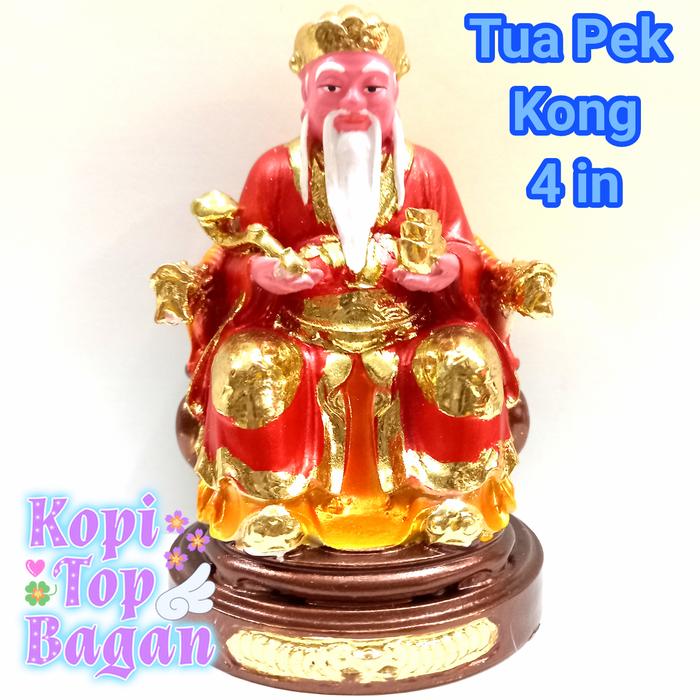 Jual Topekong Tua Pek Kong Hok Tik uk 4 in 10 cm Fiber mini Dewa Bumi ...