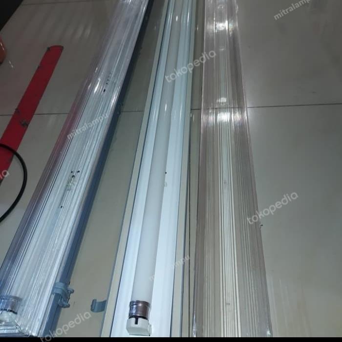 Jual Kap Lampu TL Waterproof 1x36 1x16w Housing T8 Neon Led 120cm ...
