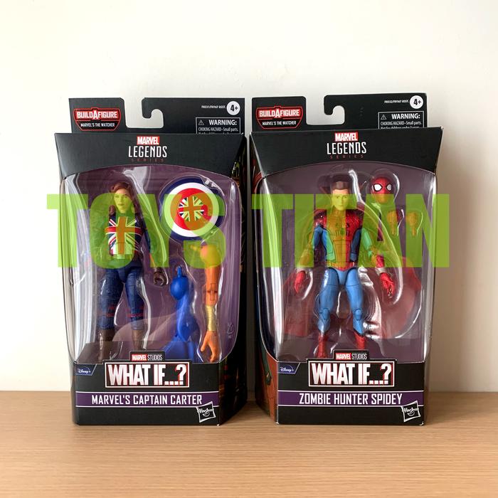 Jual Marvel Legends What If Captain Carter & Zombie Hunter Spidey Set ...