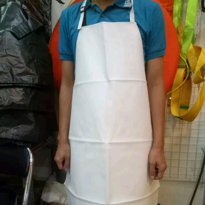 Jual Apron PVC Anti Air Termurah dan Terlengkap / Putih / White ...