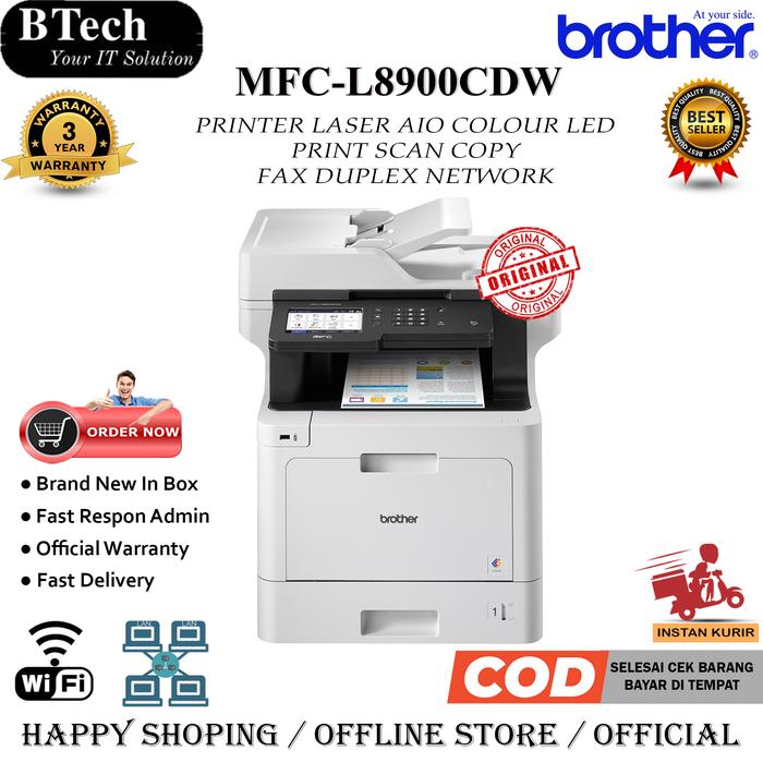 Jual BROTHER MFC-L8900CDW Printer Laser Colour AIO L8900 Color NFC ...
