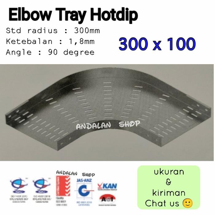 Jual Elbow Tray 300 x 100/elbow tray 300x100/ elbow kabel - hotdip ...