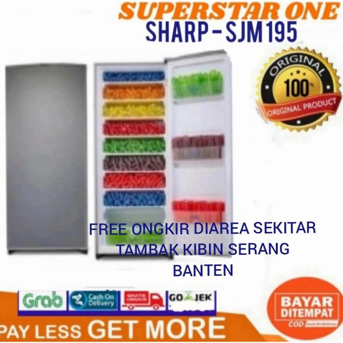 Jual Kulkas Sharp 1 Pintu 8 Rak FJM 195/FJM195/FJM-195 Sharp FREEZER ...