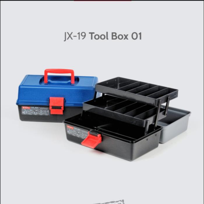 Jual tool box toolbox tingkat lipat tebal tamiya tool set box - Kab ...
