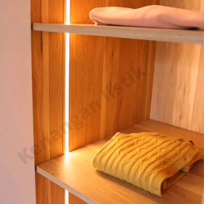 Jual Kap Lampu Batangan Alumunium Panjang bentuk U rumah lampu strip ...