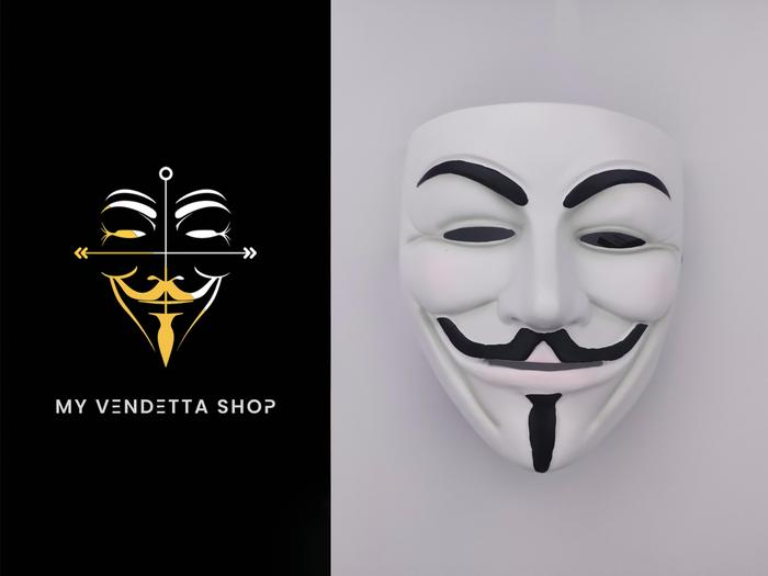 Jual Topeng V for Vendetta, Guy Fawkes, Anonymous Original Resin Grade ...