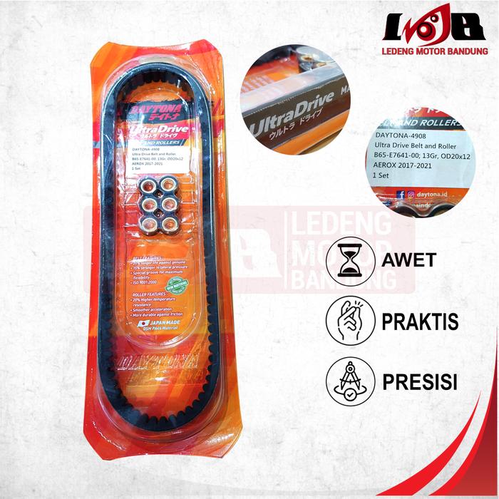 Jual Daytona Vanbelt Roller Set Aerox 155 VVA Paket Vbelt 4908 Racing ...