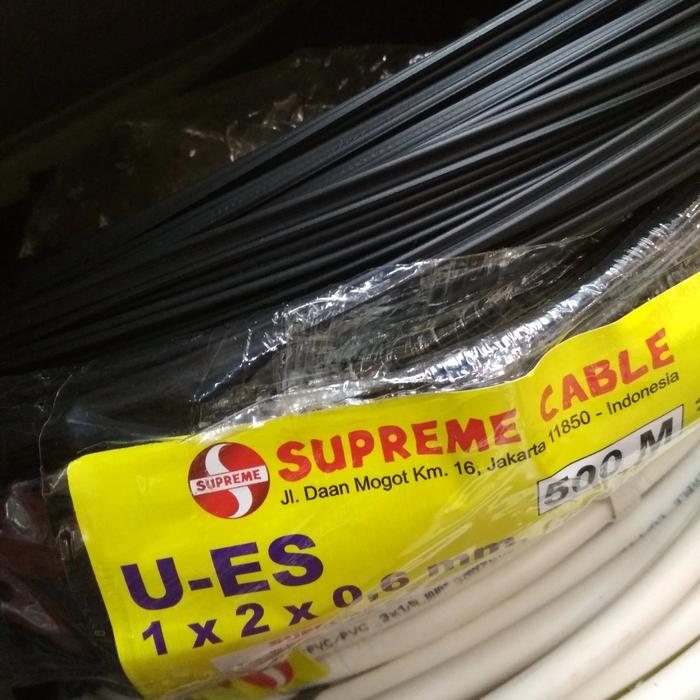 Jual KABEL TELEPON OUTDOOR 1 PAIR DW ISI 2+1 DROP WIRE SUPREME ECERAN ...