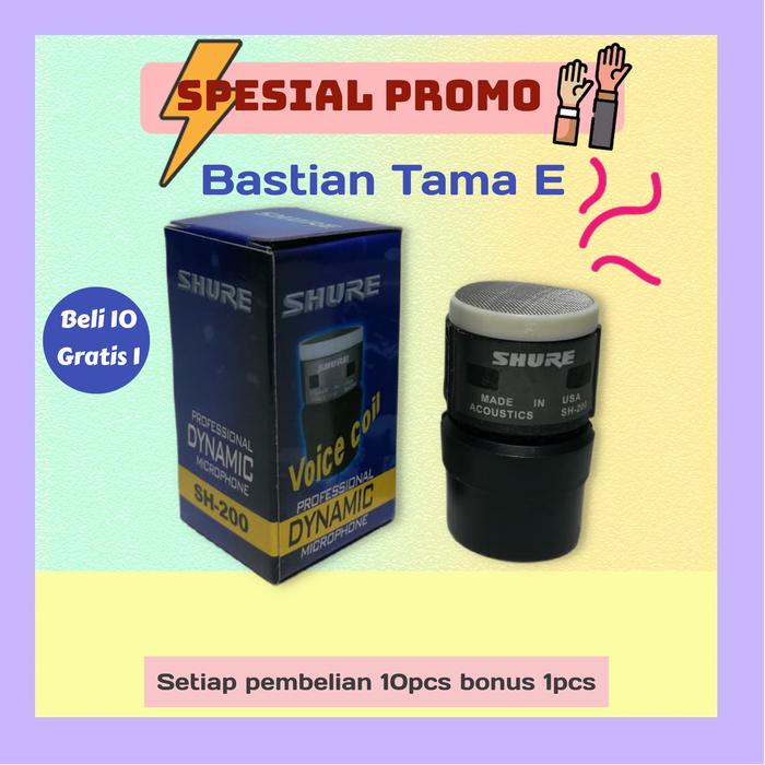 Jual Spool Microphone Shure SH-200 Spul Mic SH 200 - Jakarta Barat ...