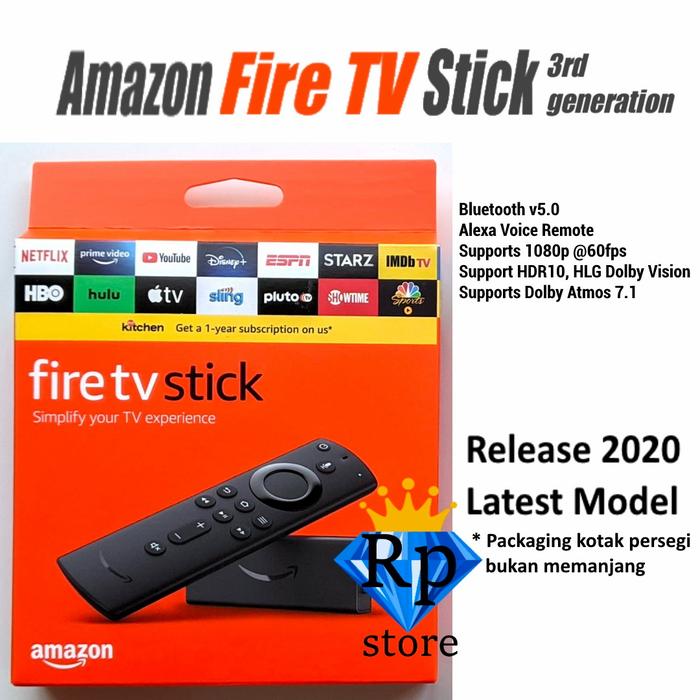 Jual New Latest Generation Amazon Fire TV Stick w/ Alexa Voice Remote ...