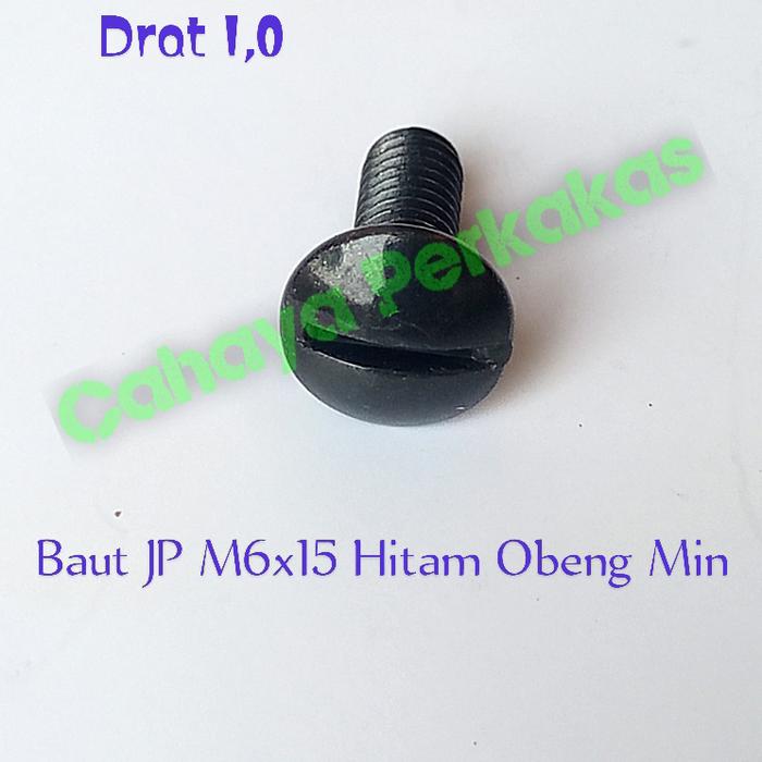 Jual B Baut JP Hitam M6x15 Obeng Min Grade Original - Jakarta Barat - Cahaya Perkakas | Tokopedia