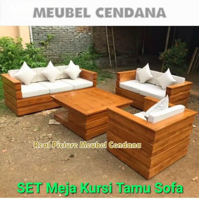 Jual kursi tamu box minimalis jati - meja kursi tamu sofa kayu jati ...