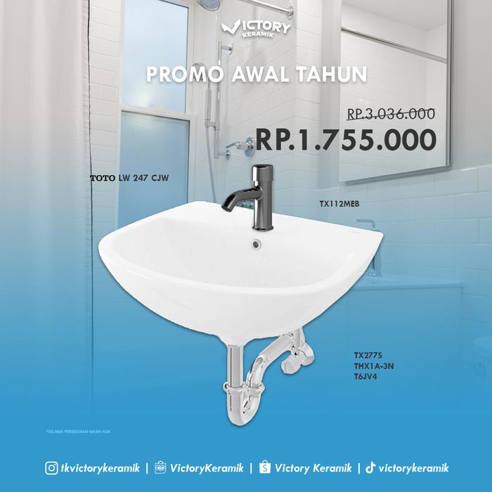Jual PAKET FULL SET WASTAFEL TOTO LW 247 CJW / WASTAFEL 1 SET SIAP ...