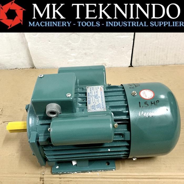 Jual Dinamo Elektro Motor 1.5 HP 1 Phase / Electro 1,5 PK 4 Pole 1400 ...