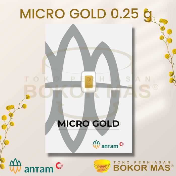 Jual LOGAM MULIA MINI / MICRO GOLD EMAS 24K HARTADINATA X ANTAM 0.25 ...