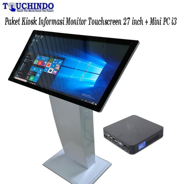 Promo Paket Monitor Touchscreen 27 inch Standing Big 1.2 Meter + Mini ...