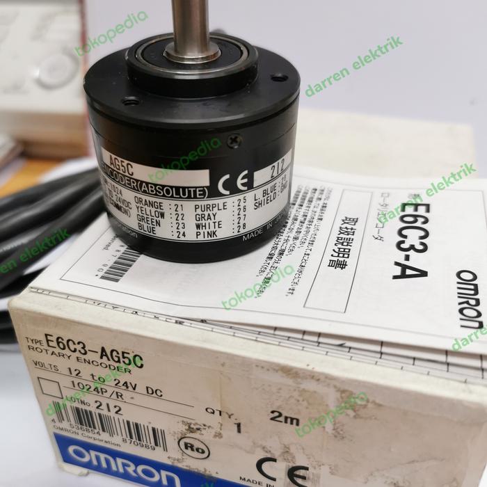 Jual rotary encoder omron E6C3-AG5C, 1024pr - Jakarta Barat - Darren ...