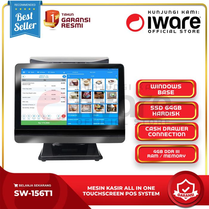 Promo Mesin Kasir All in One Touchscreen Pos System PC Iware SW-156T1 Cicil 0% 3x - Jakarta ...