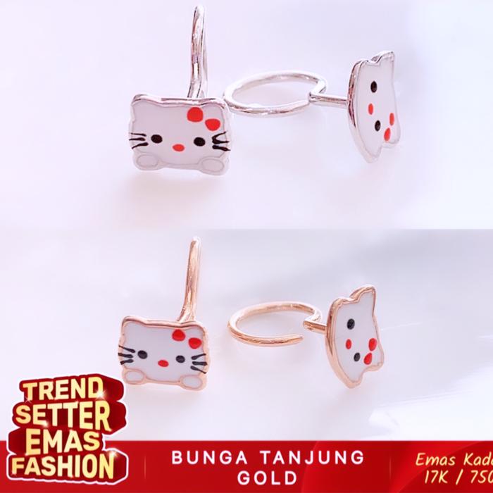 Jual Anting Anak Toge Hello Kitty - Emas 17k - Bunga Tanjung Gold Di Seller Rosaria - Cengkareng ...
