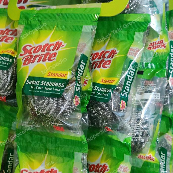 Jual Sabut Stainless Kawat Cuci Piring Scotch Brite 3M Anti Karat ...