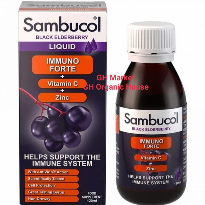 Jual Sambucol Imuno Forte + Vit C + Zinc Liquid 120ml Vitamin Anak for ...