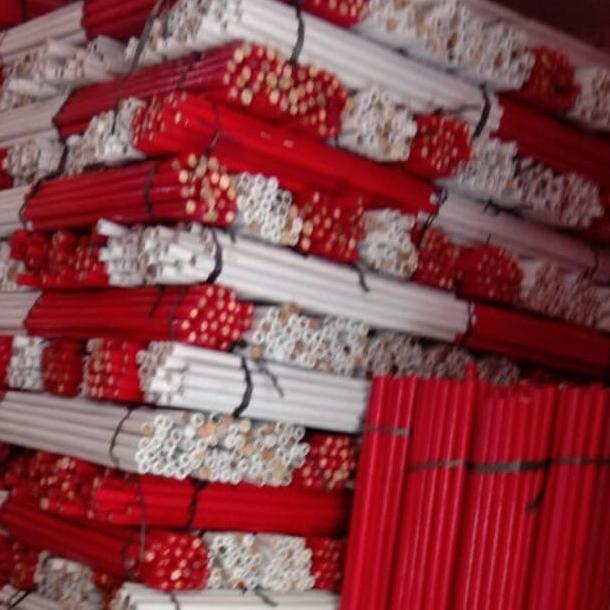 Jual Tongkat pramuka / Toya pramuka bahan kayu randu polos dan merah ...