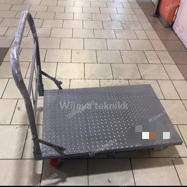 Jual Troli besi bordes kapasitas 1ton -1,2 ton trolley plat bordes 1 ...