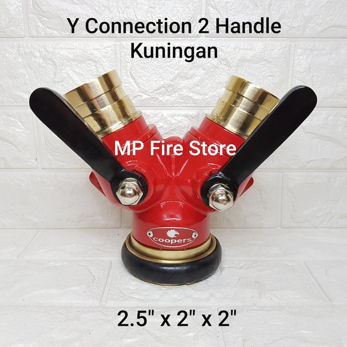 Jual Y CONNECTION 2 HANDLE 2.5 x 2 x 2 KUNINGAN FIRE BREACHING HYDRANT ...