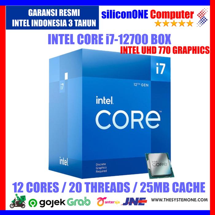 Jual Intel Processor Core i7-12700 BOX 12700 Alder Lake 12th - Kota Bandung - silicon ONE ...