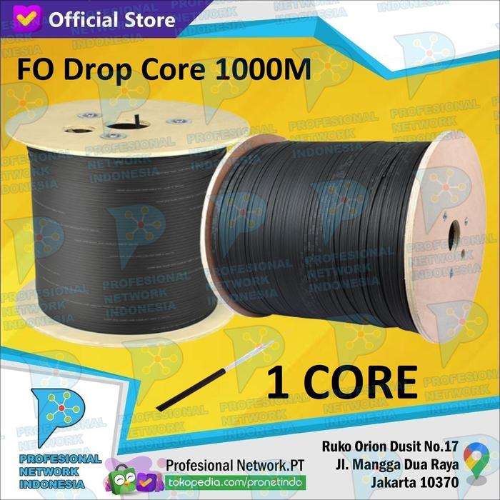 Promo Kabel Dropcore 1,2,4 core kabel fo 3 sling drop core 1000M - 1 ...