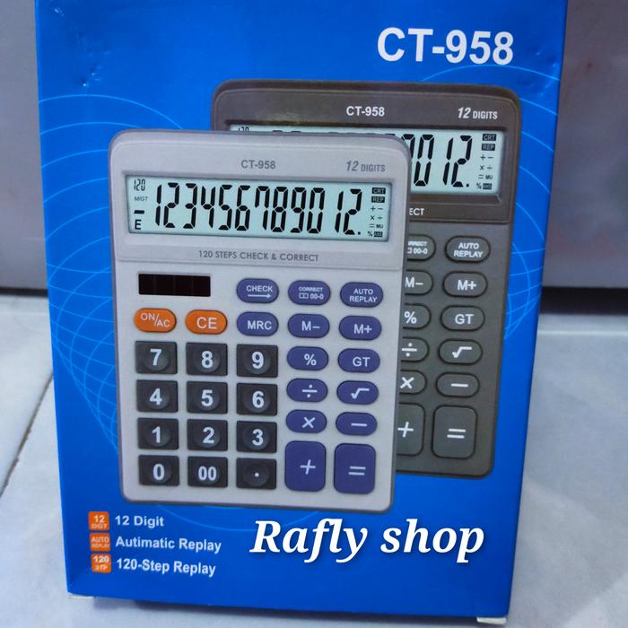 Jual kalkulator dagang CT 958 12 digit di Seller smart projeck - Wijaya ...