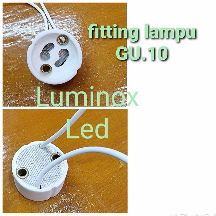 Jual fitting lampu gu10 fiting halogen GU.10 holder fitting gu 10 ...
