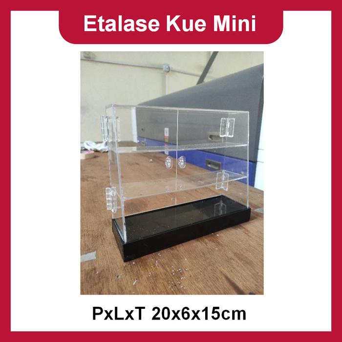 Jual Rak Etalase Kue Mini Akrilik PxLxT 20x6x15cm - Kota Bekasi ...