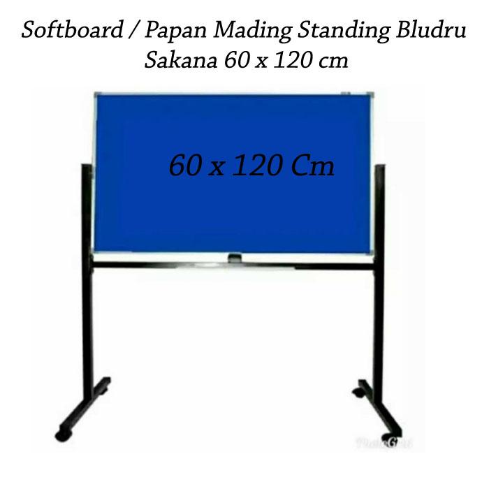 Jual Papan Mading / Softboard Bludru Sakana 60 x 120 Standing (kaki ...