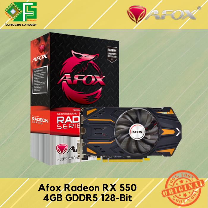 Jual VGA CARD AFOX Radeon RX 550 4GB / RX550 4 GB GDDR5 128-Bit Single ...