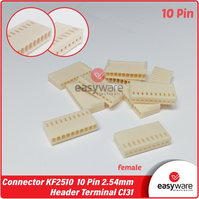 Jual Molex KF2510 10P 10 Pin 10Pin 2.54mm Header Terminal CI31 Connector - Female - Kota Bandung ...