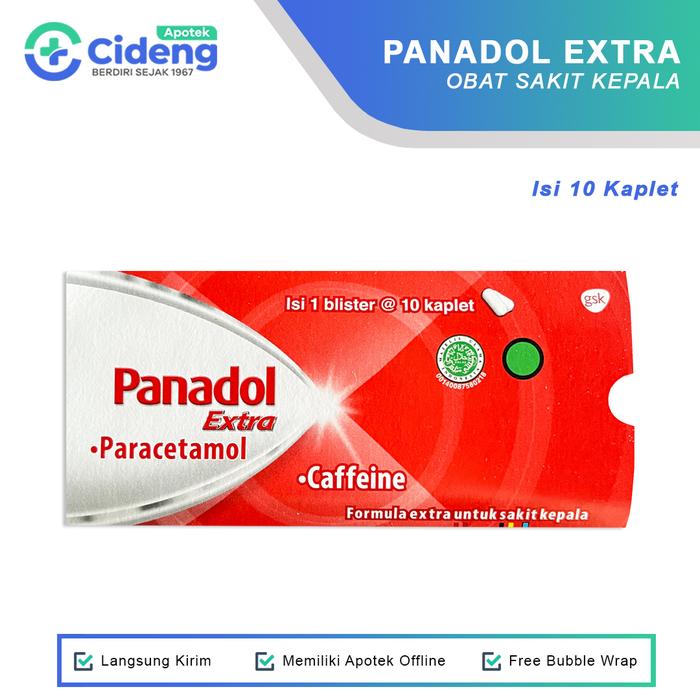 Jual PANADOL EXTRA Paracetamol Obat Sakit Kepala Isi 10 Tablet ...