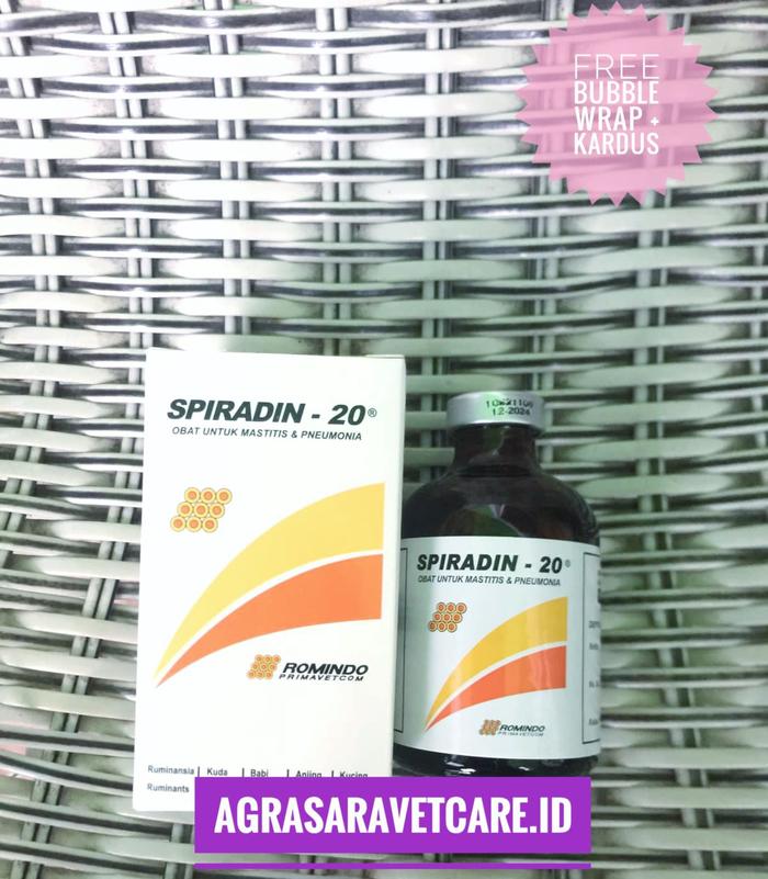 Jual SPIRADIN-20 50 ml ( spyramicin obat pneumonia mastitis sapi ...