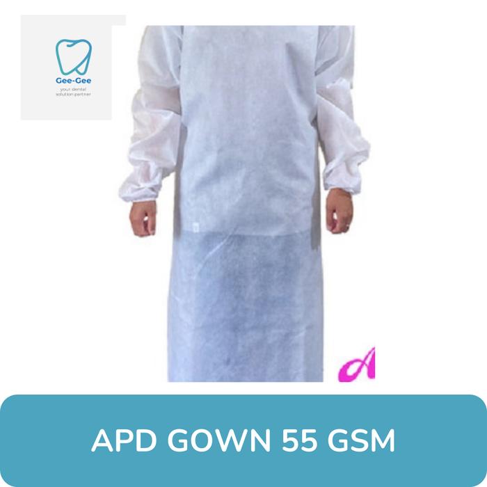 Jual Baju APD GOWN Medis / Surgical GOWN /Disposable GOWN/Hazmat 55 GSM ...