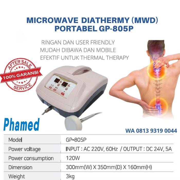 Jual MWD Microwave Diathermy Portabel GP-805P - Fisioterapi ...